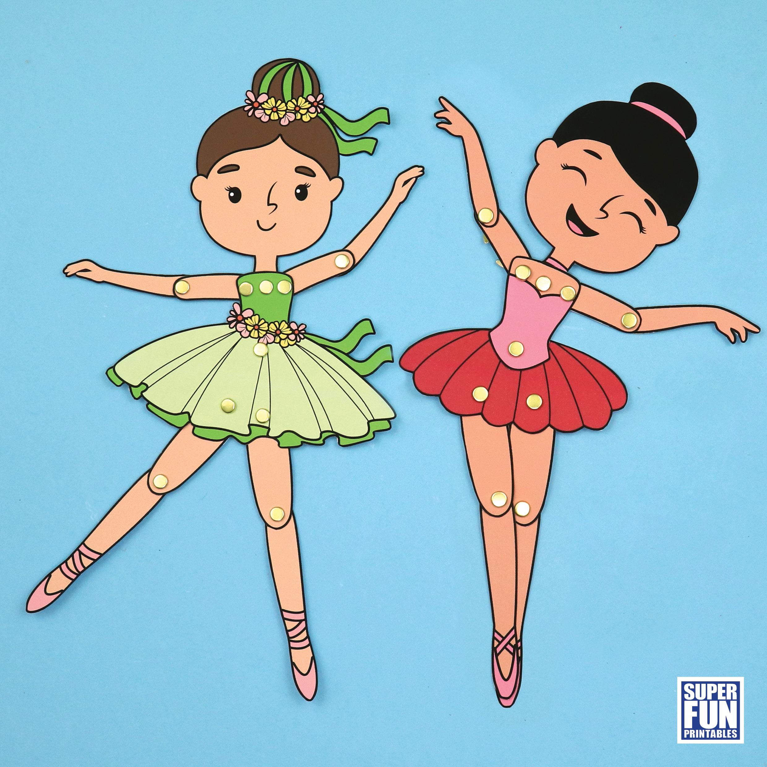 Ballerina Paper Dolls - Etsy