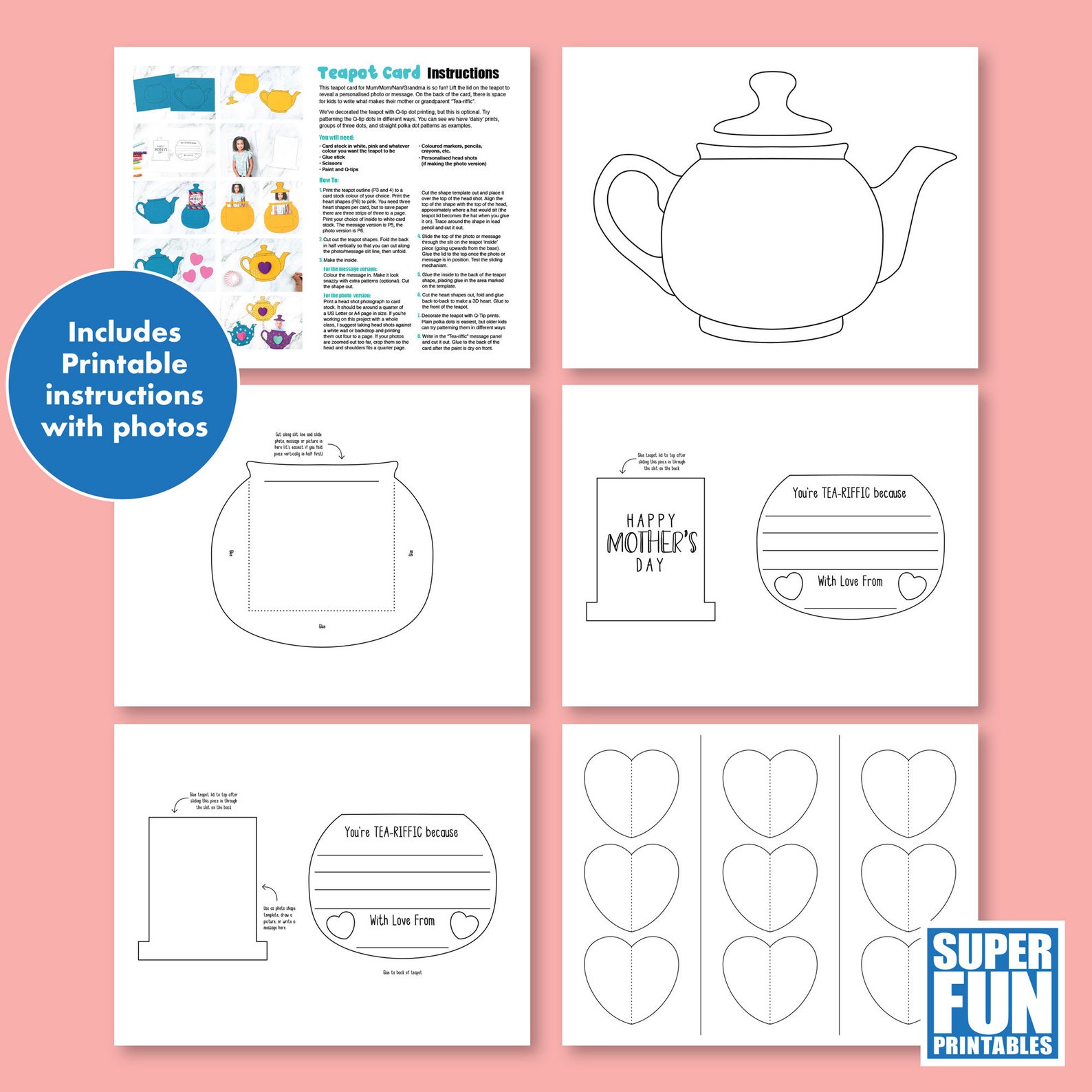 Teapot Mother's Day Card - Etsy