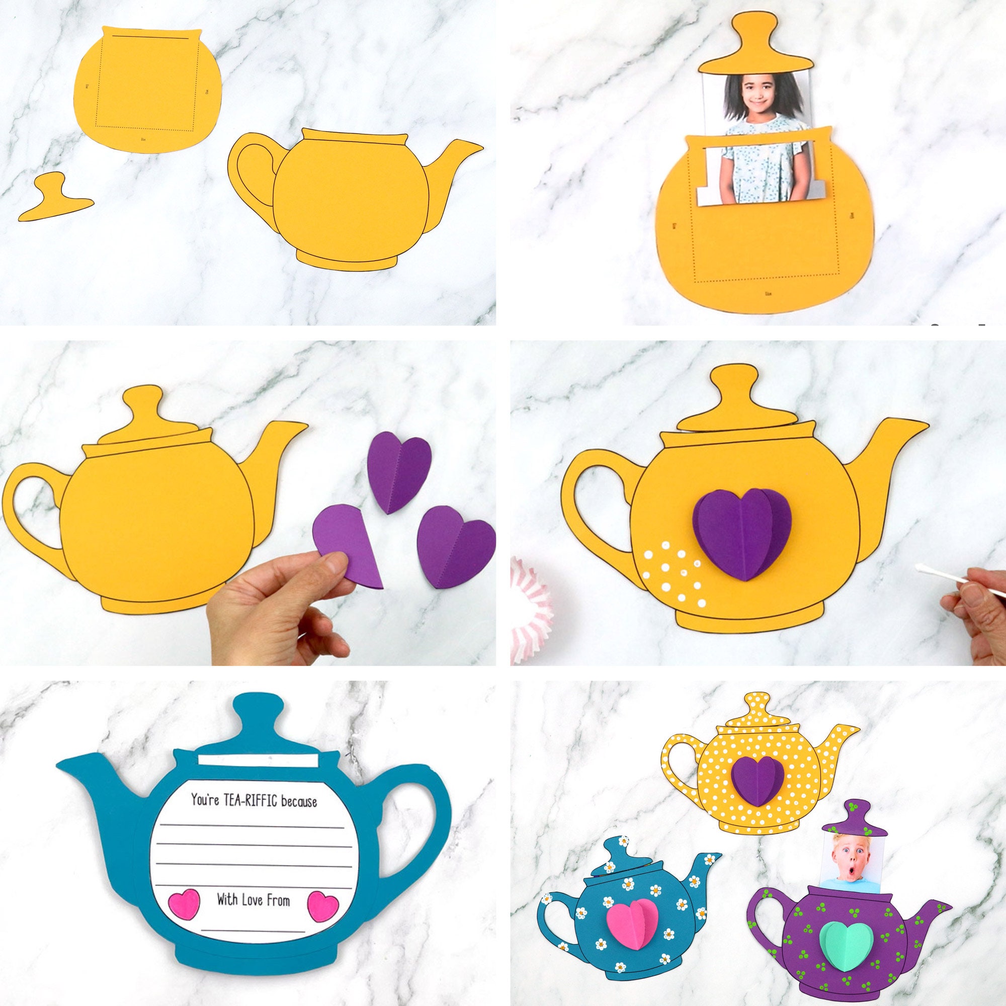 Teapot Mother's Day Card - Etsy