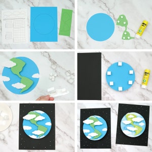 3D Planet Earth Craft - Etsy