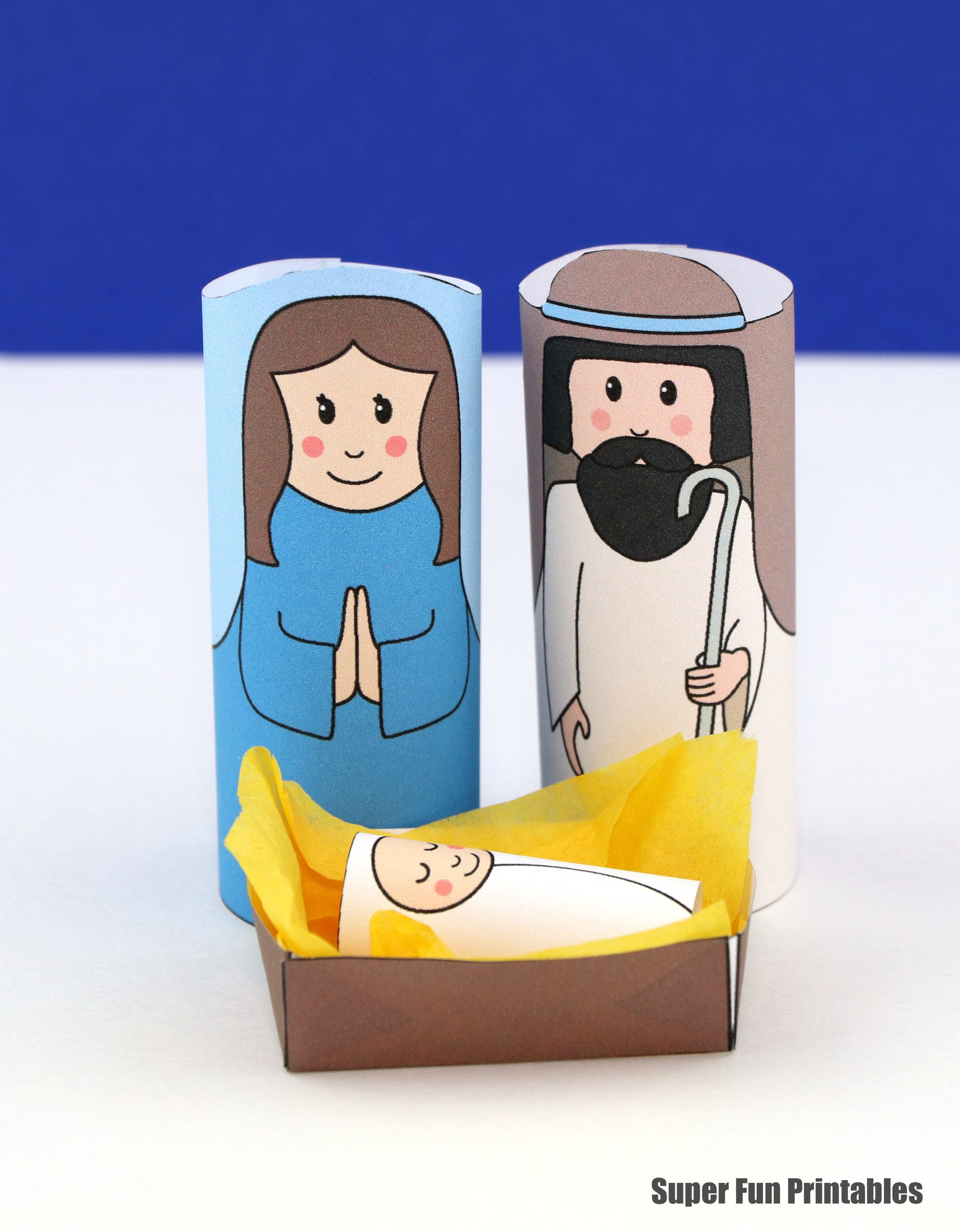 Printable Paper Nativity Scene - Etsy