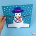3D Paper Snowman Craft - Etsy