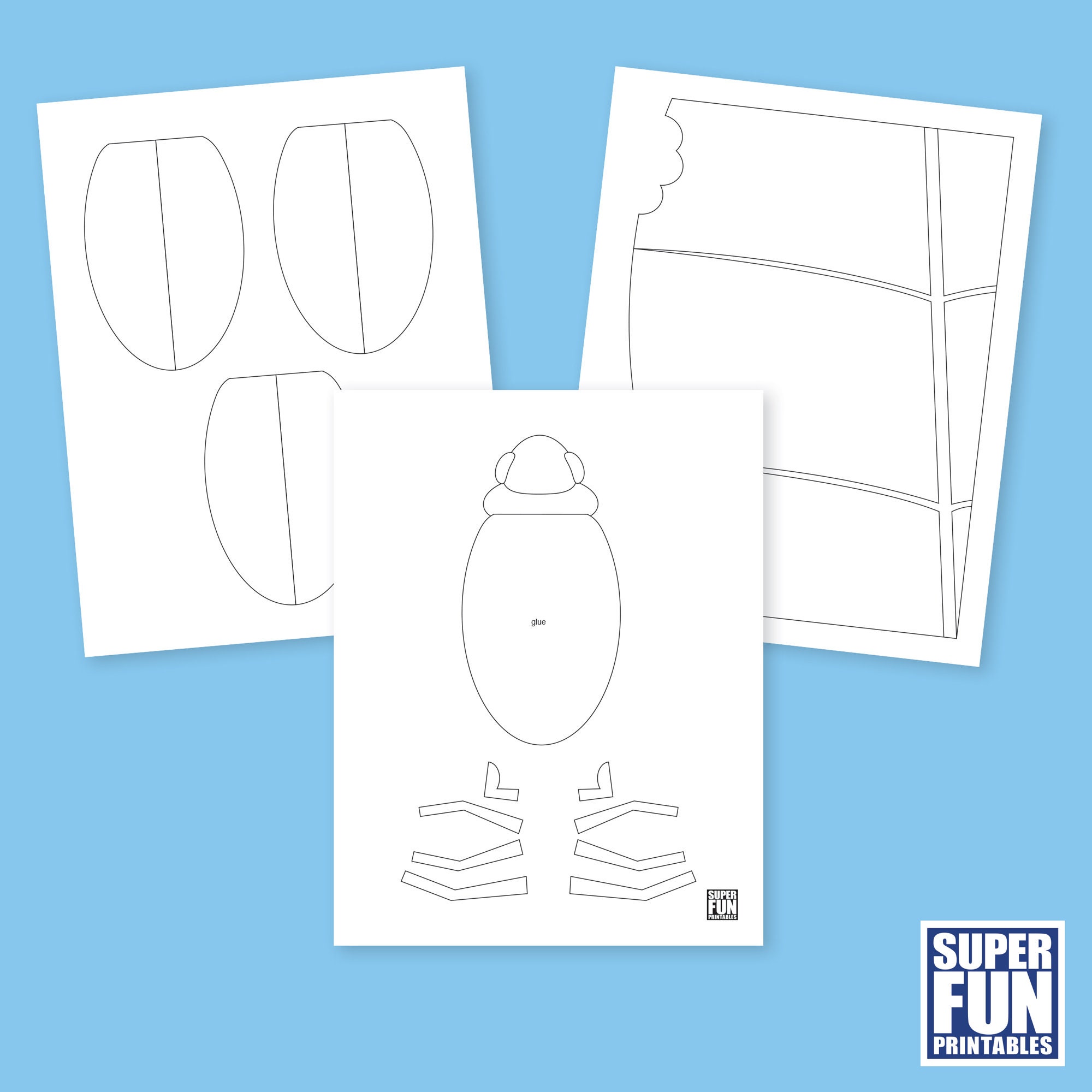 3D Paper Doodle Bug Craft - Etsy