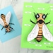 3D Paper Bee Craft With Anatomy Labels - Etsy