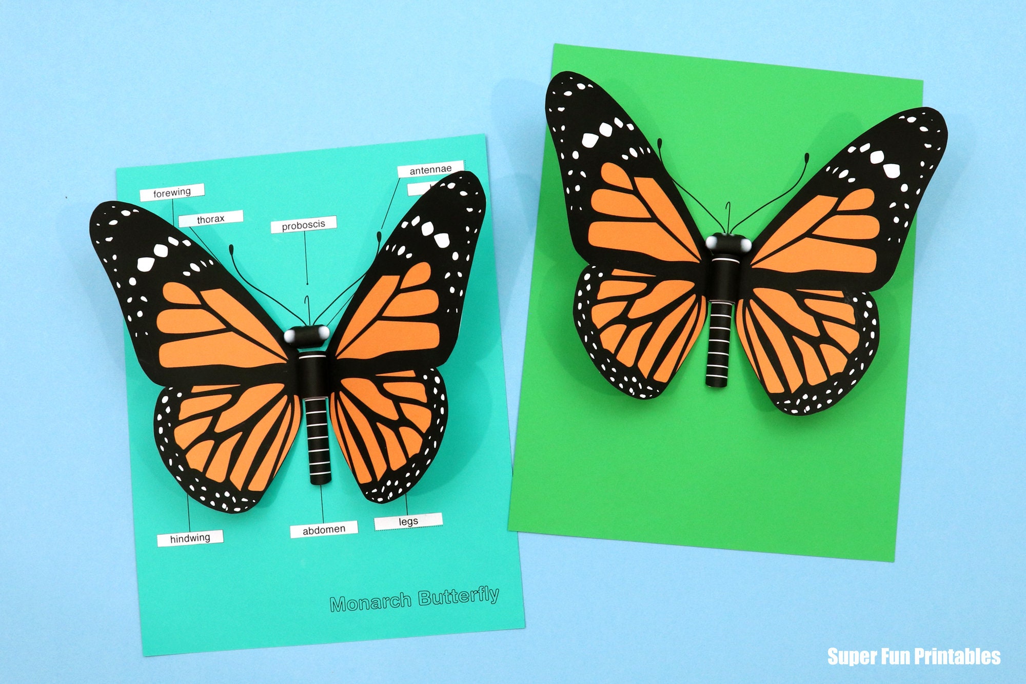 3D Monarch Butterfly Paper Craft - Etsy