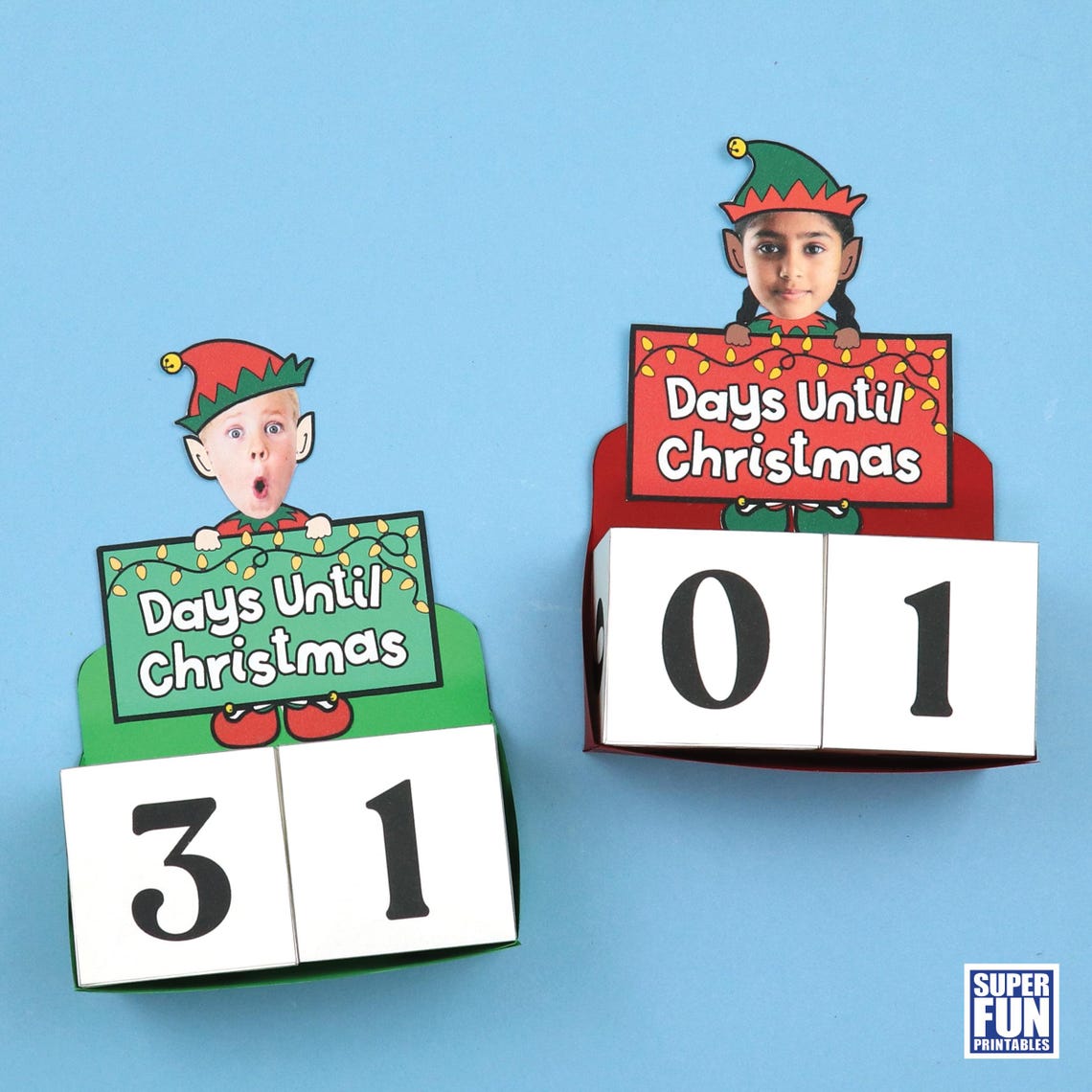 Elf Christmas Countdown Calendar - Etsy
