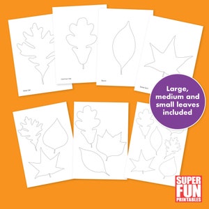 Fall Paper Leaf Templates - Etsy