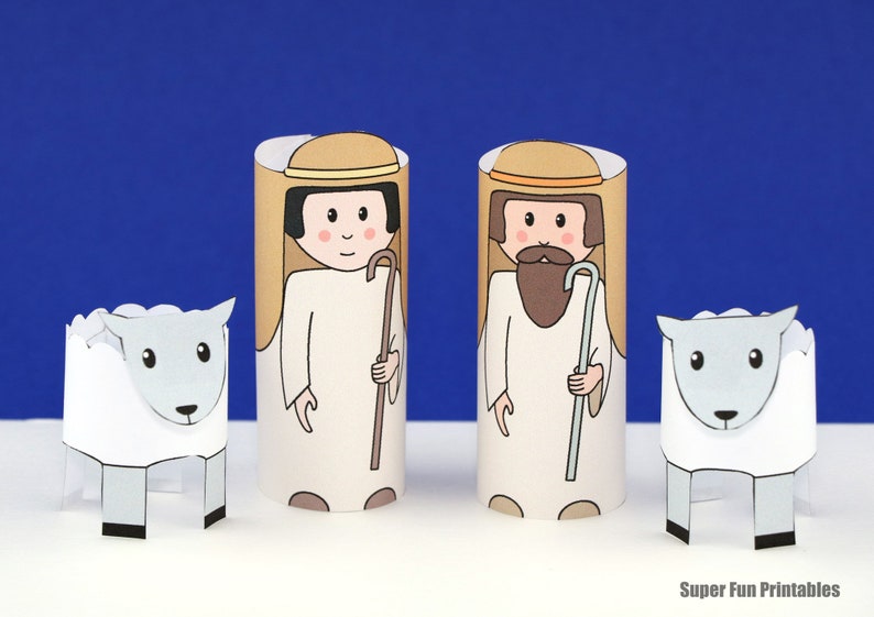 Printable Paper Nativity Scene - Etsy