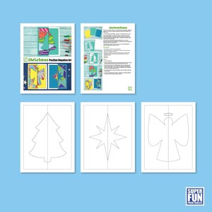 Christmas Positive Negative Pattern Art - Etsy