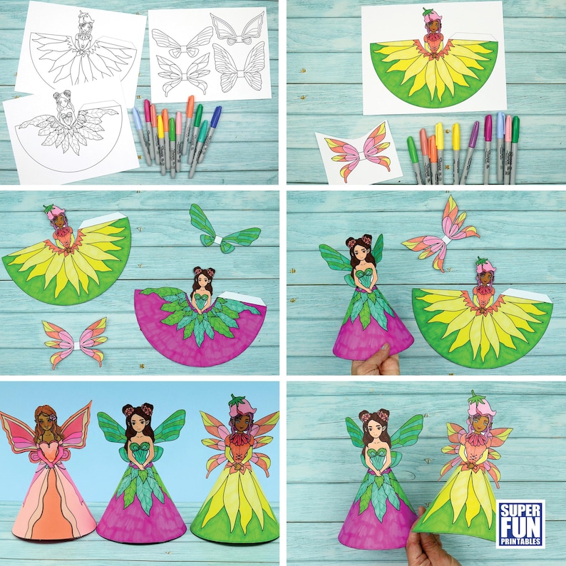 Fairy Paper Dolls - Etsy