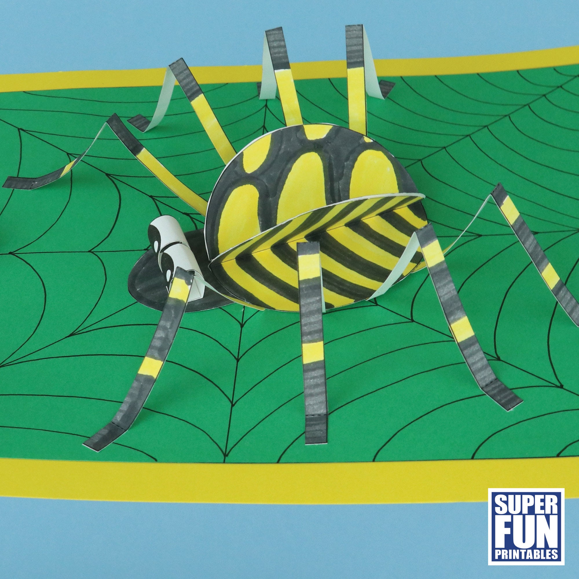 3D Paper Spider Craft - Etsy