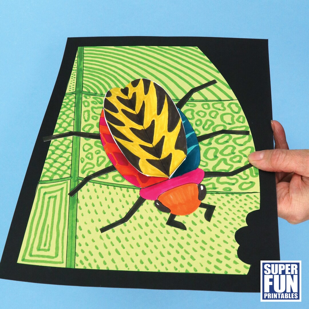 3D Paper Doodle Bug Craft - Etsy