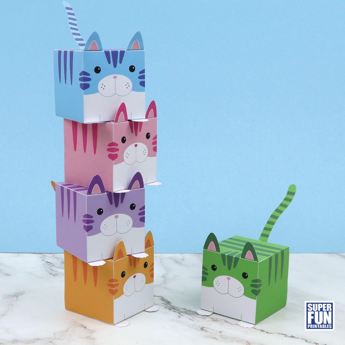 Cube Cats - Etsy