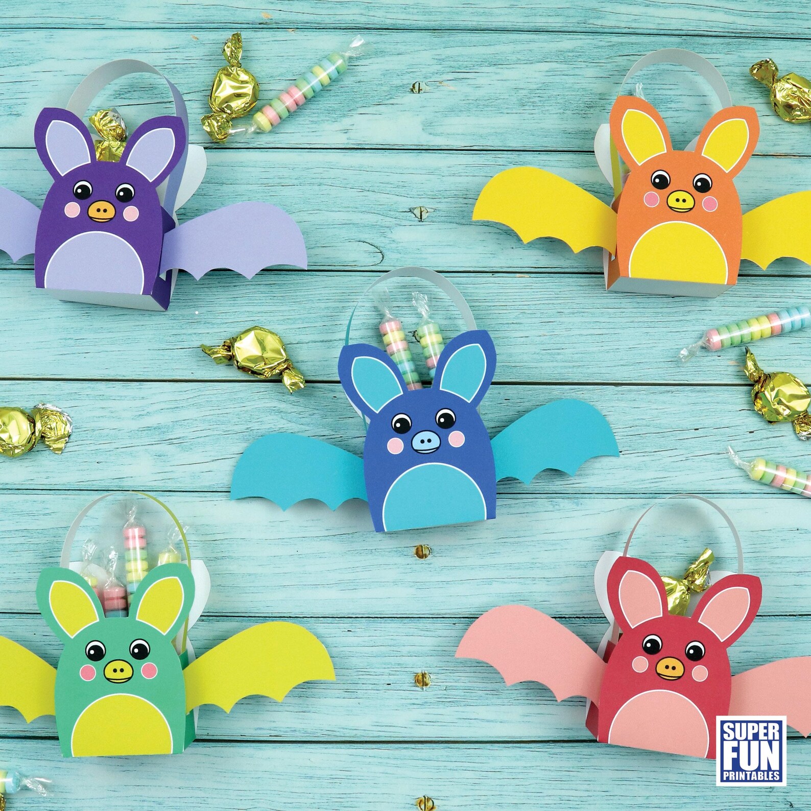 Bat Basket Printable Craft - Etsy
