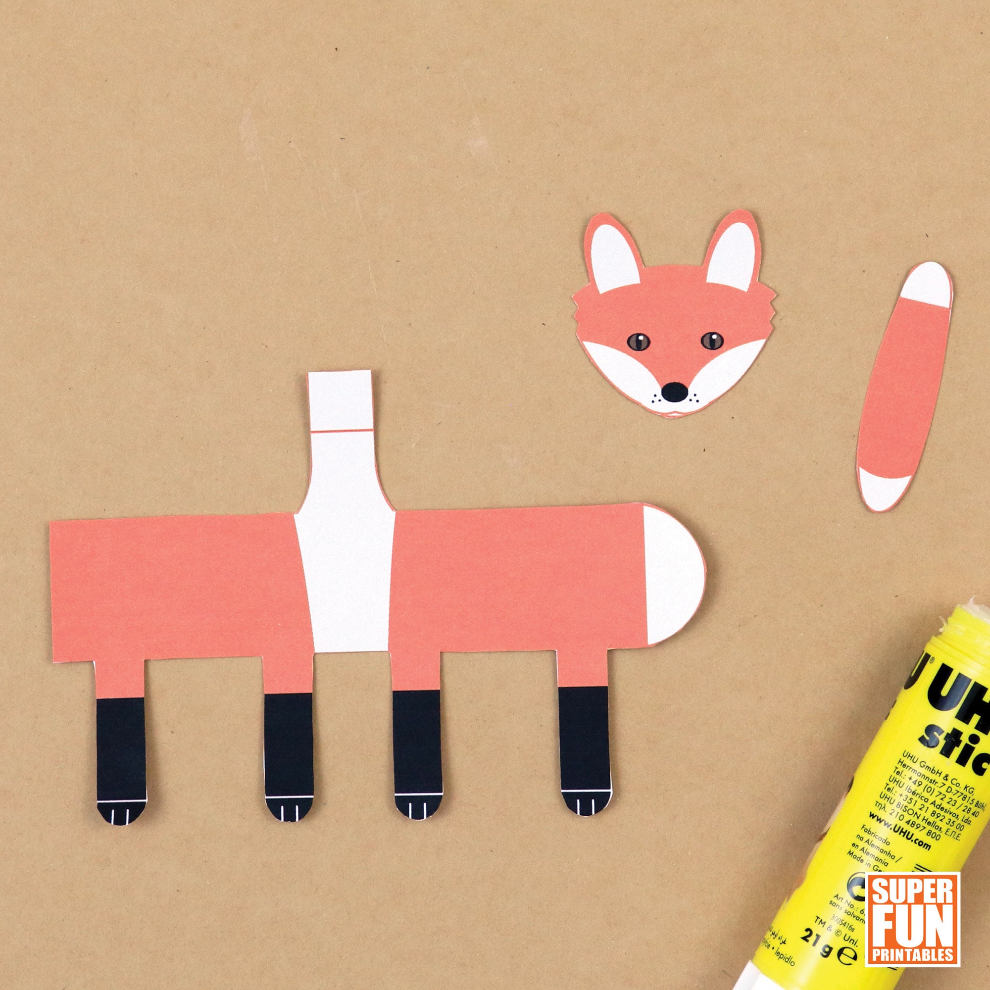 Woodland Animal Paper Craft - Etsy