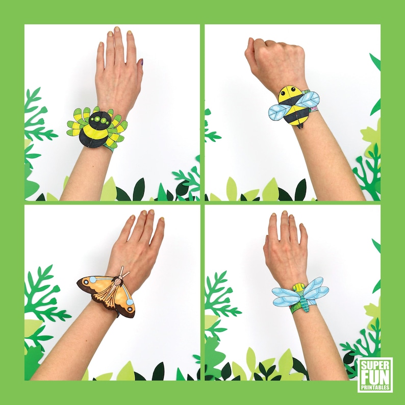 Insect Paper Bracelets - Etsy