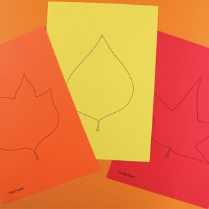 Fall Paper Leaf Templates - Etsy