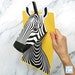 3D Zebra Portrait - Etsy