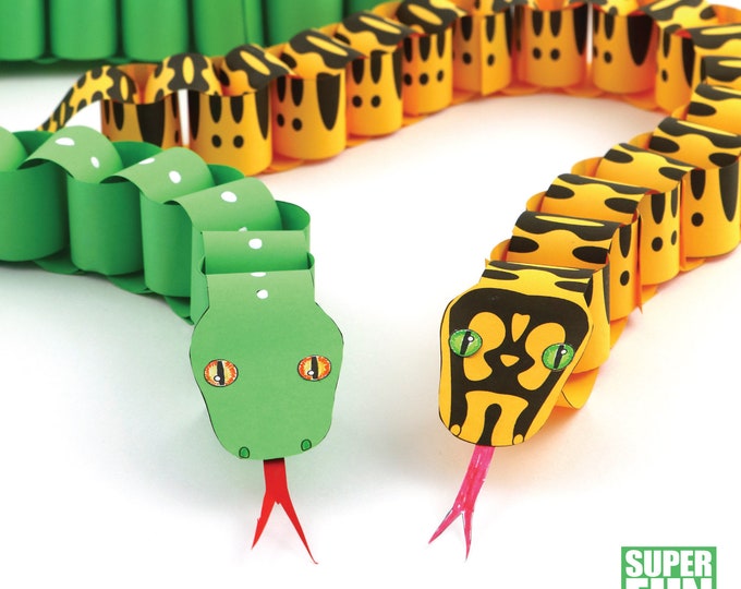 Paper Chain Snakes - Etsy