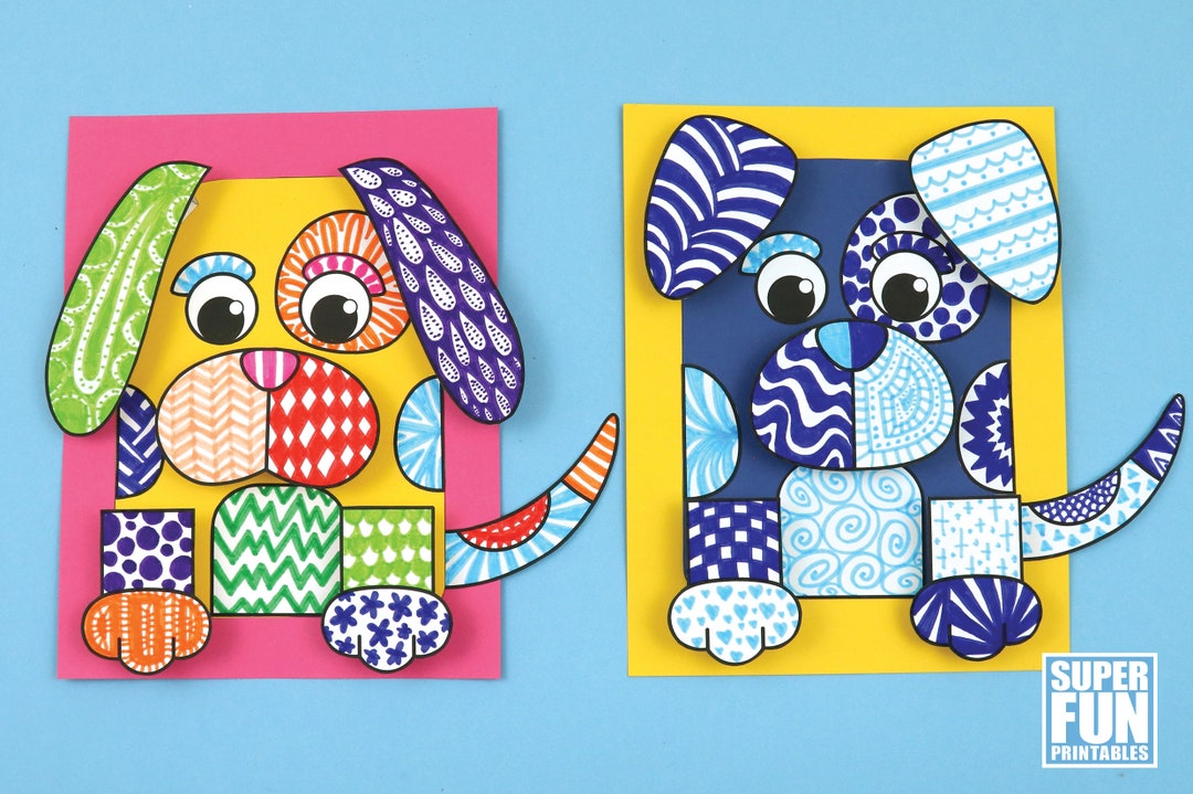 3D Doodle Art Dog - Etsy