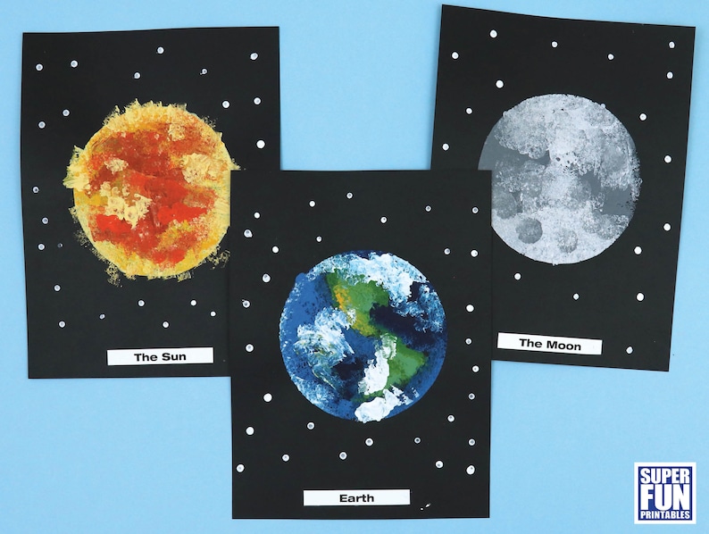 Solar System Art Project for Kids - Etsy