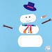 3D Paper Snowman Craft - Etsy