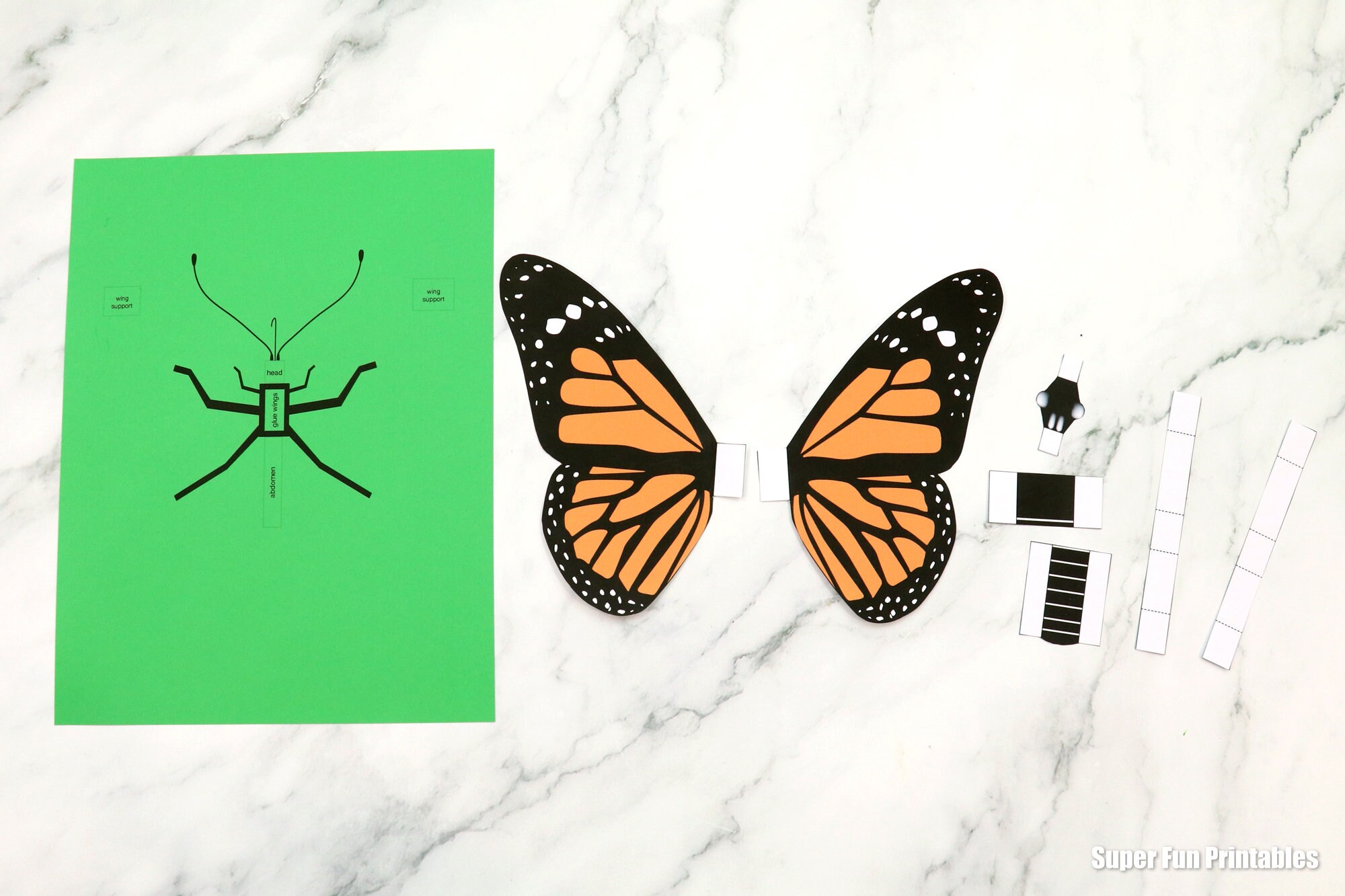 3D Monarch Butterfly Paper Craft - Etsy
