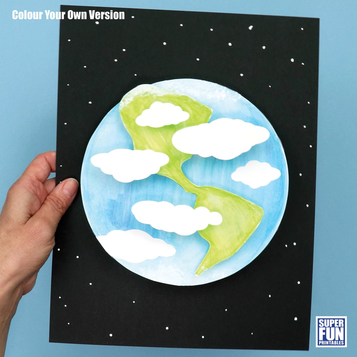 3D Planet Earth Craft - Etsy