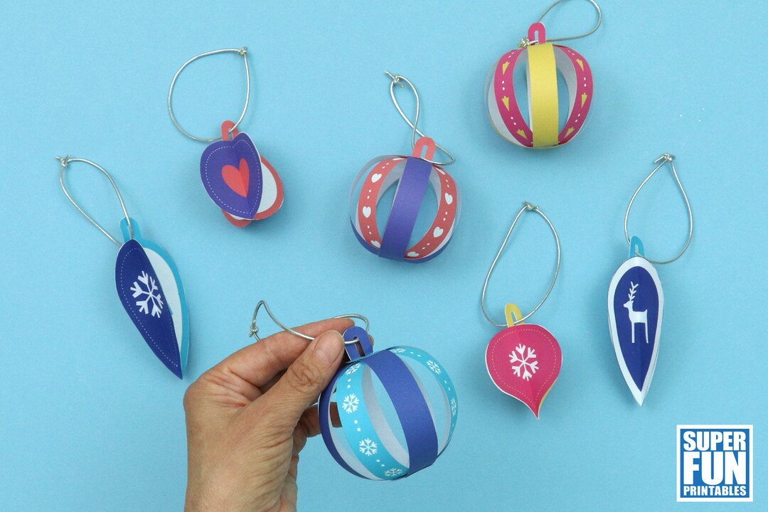 Printable Paper Baubles - Etsy