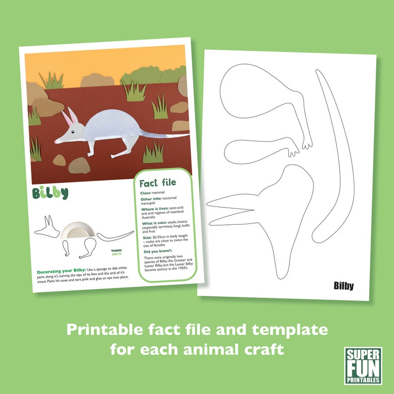 Australian Animal Paper Plate Crafts - Etsy Australia