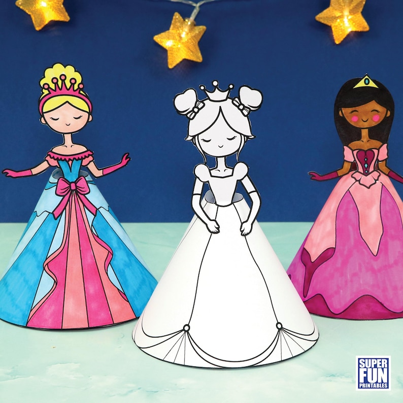 Princess Paper Dolls - Etsy