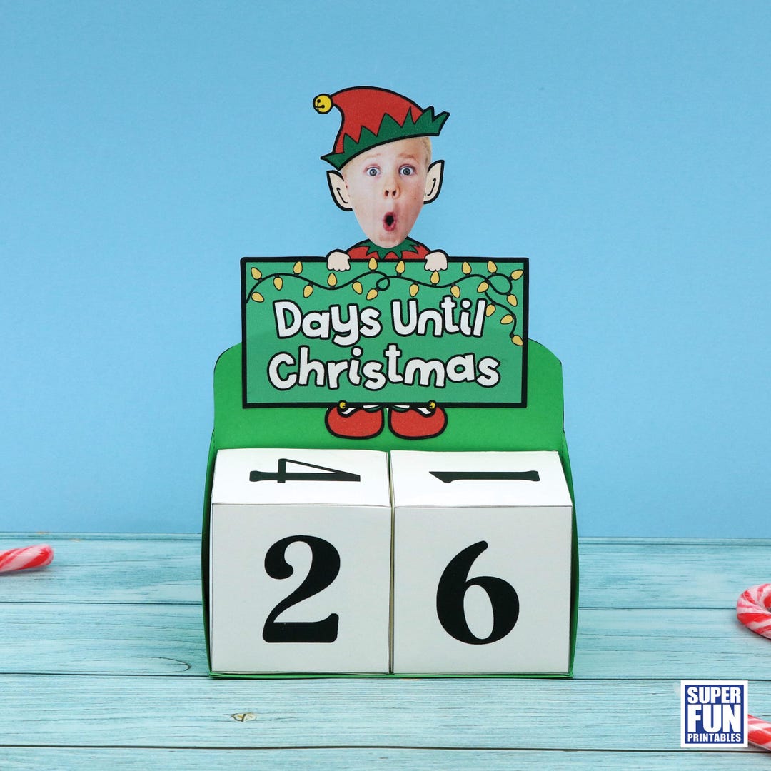 Elf Cube Countdown Calendar - Etsy