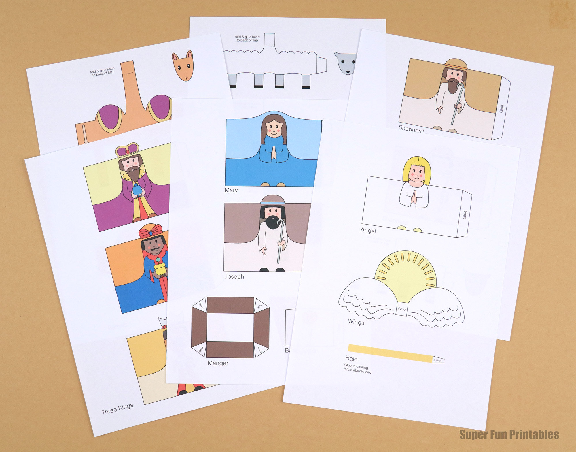 Printable Paper Nativity Scene - Etsy