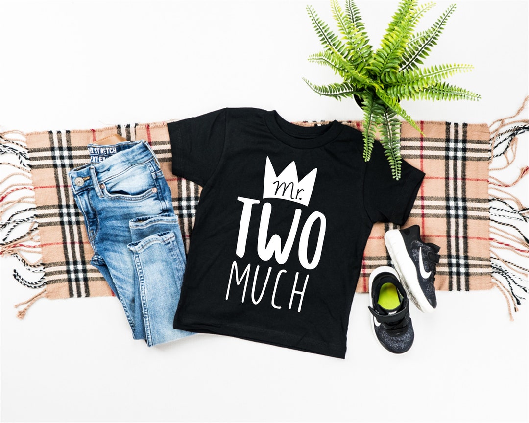 MR Two Much Birthday Shirt 2nd Birthday Birthday King - Etsy