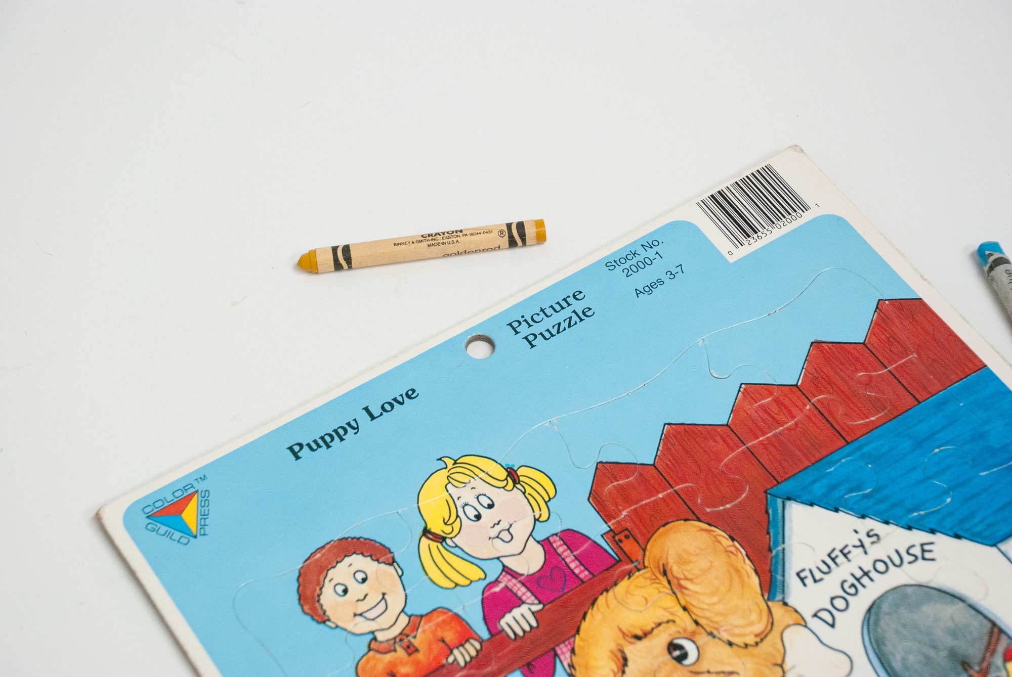 PUPPY LOVE / Color Guild Press Picture Puzzle / 24 Piece Chip Board ...