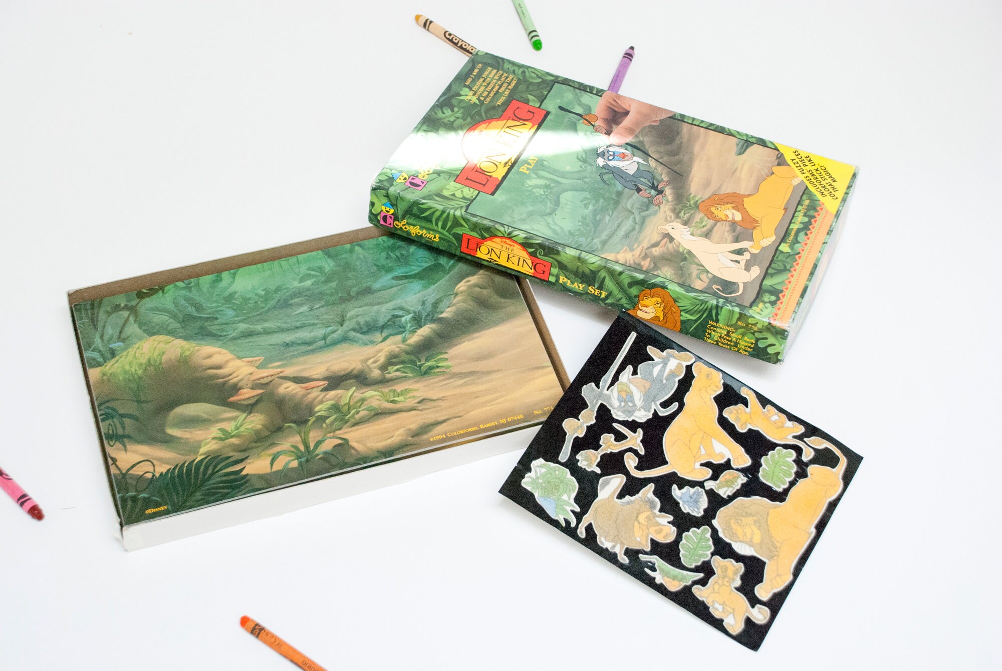 THE LION KING Fuzzy Colorforms Play Set 773 / Disney - Etsy