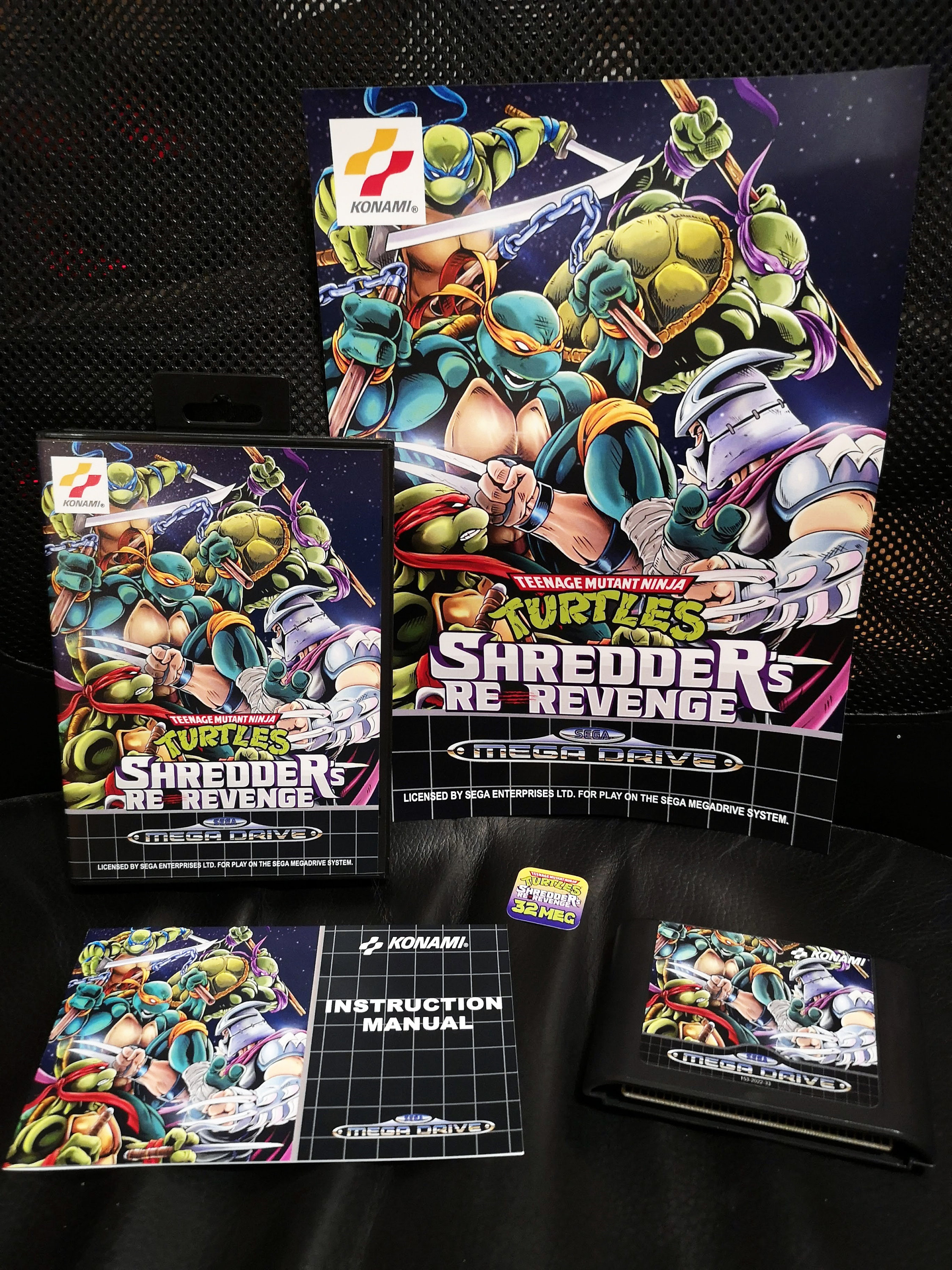 TMNT Teenage Mutant Ninja Turtles Shredder's Re-revenge Sega MEGA DRIVE ...