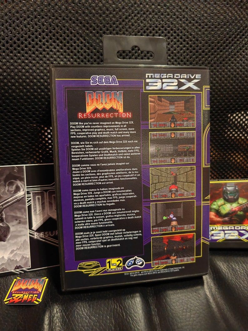 DOOM RESURRECTION 32X Sega Mega Drive 32x - Etsy