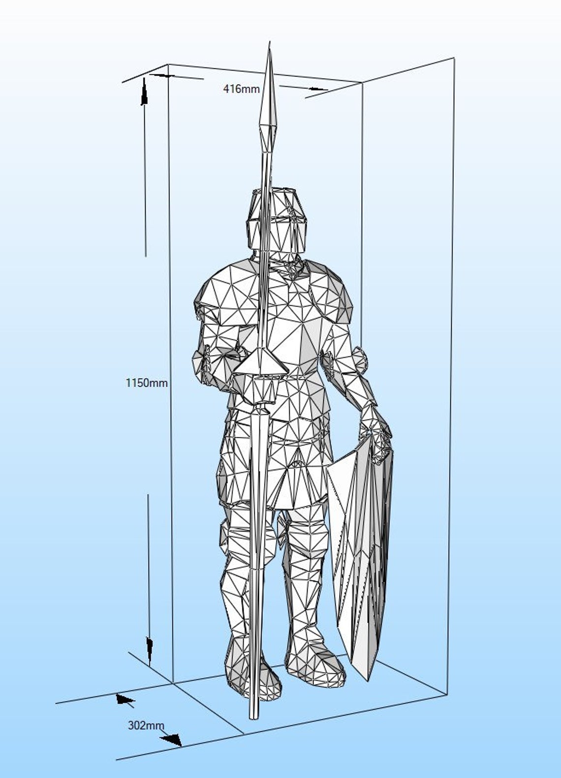 Lot 2 Medieval Knights Papercraft Sculpture to Print and - Etsy