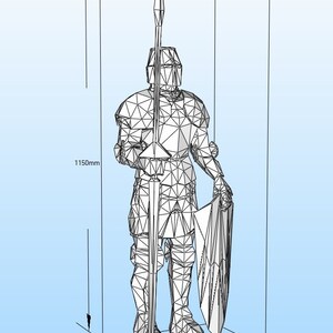 Lot 2 Medieval Knights Papercraft Sculpture to Print and - Etsy