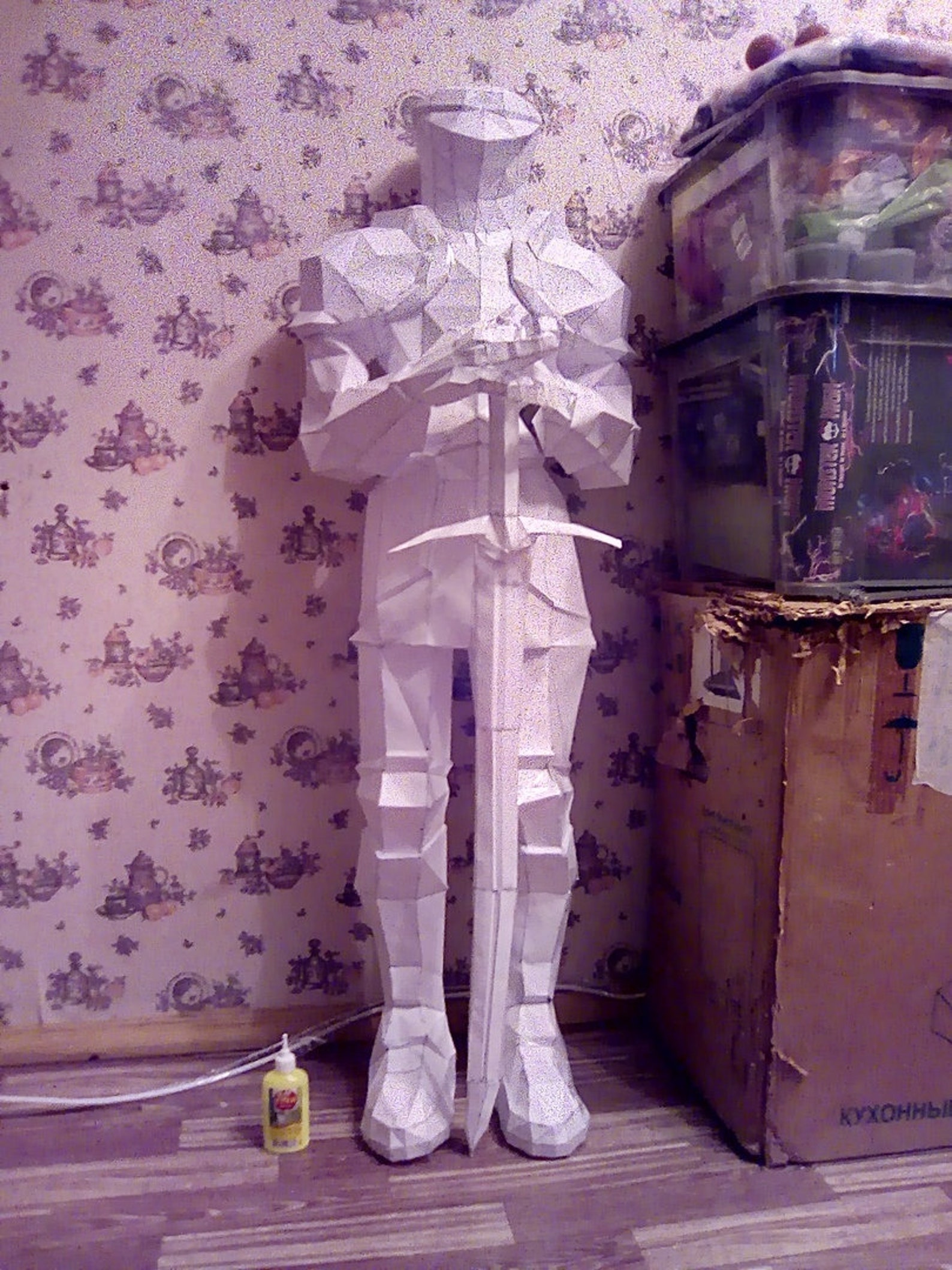 Lot 2 Medieval Knights Papercraft Sculpture to Print and - Etsy