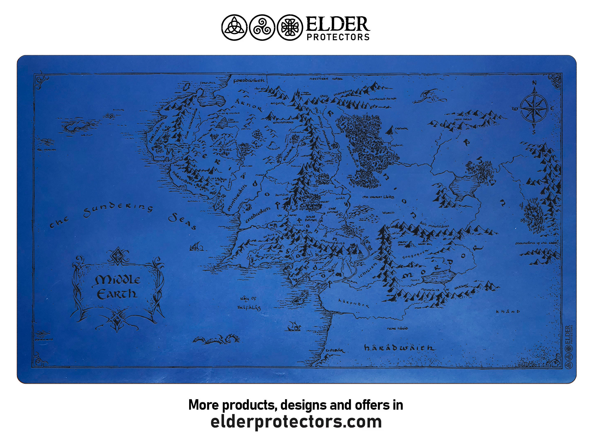 Leather Playmat Lord of the Rings, LOTR, TCG, Card Playmat, Middle ...