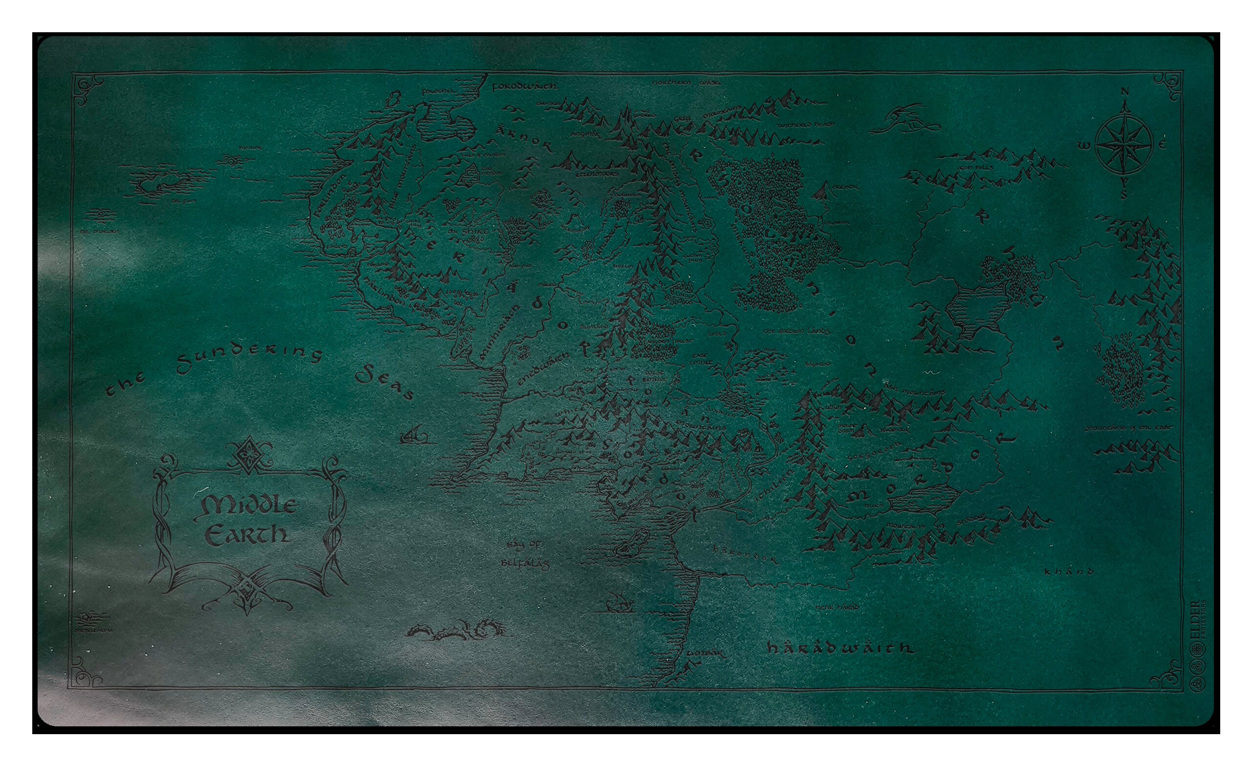 Leather Playmat Lord of the Rings, LOTR, TCG, Card Playmat, Middle ...