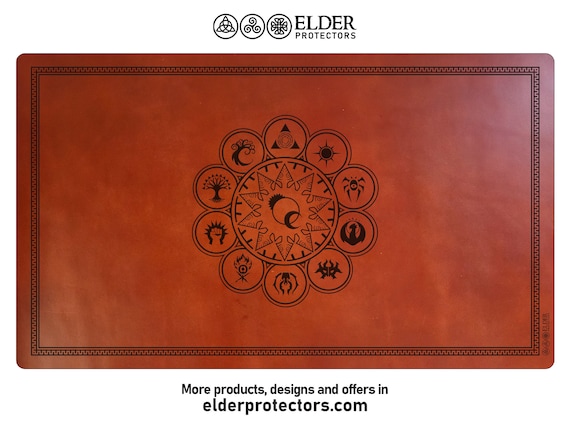 Leather Playmat Magic: the Gathering TCG Card Playmat - Etsy