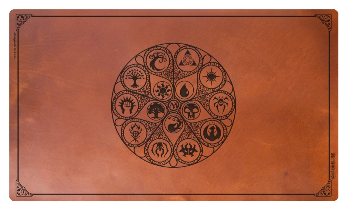 Leather Playmat Magic: The Gathering TCG Playmat MTG - Etsy España