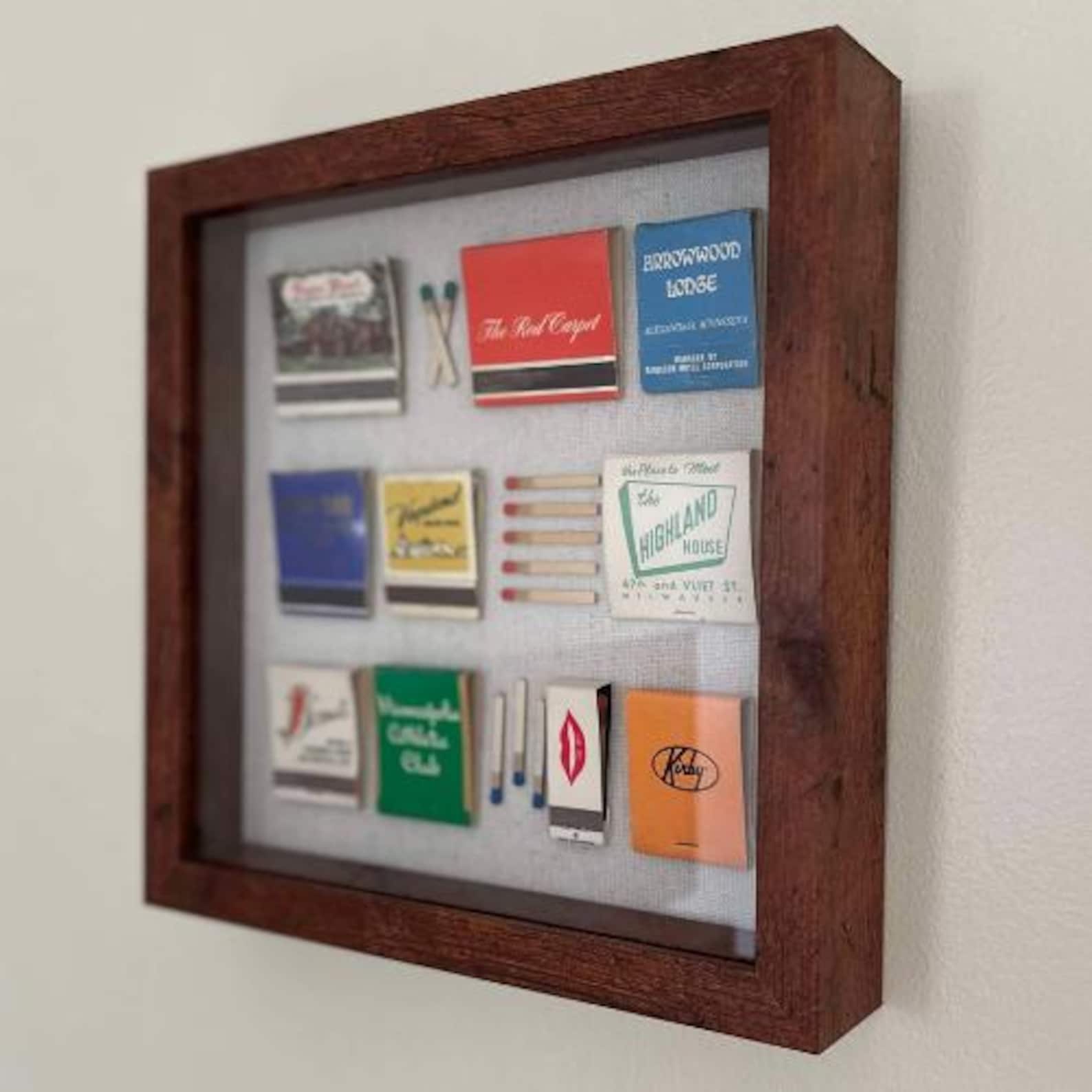 Custom Vintage Framed Matchbook Art - Etsy