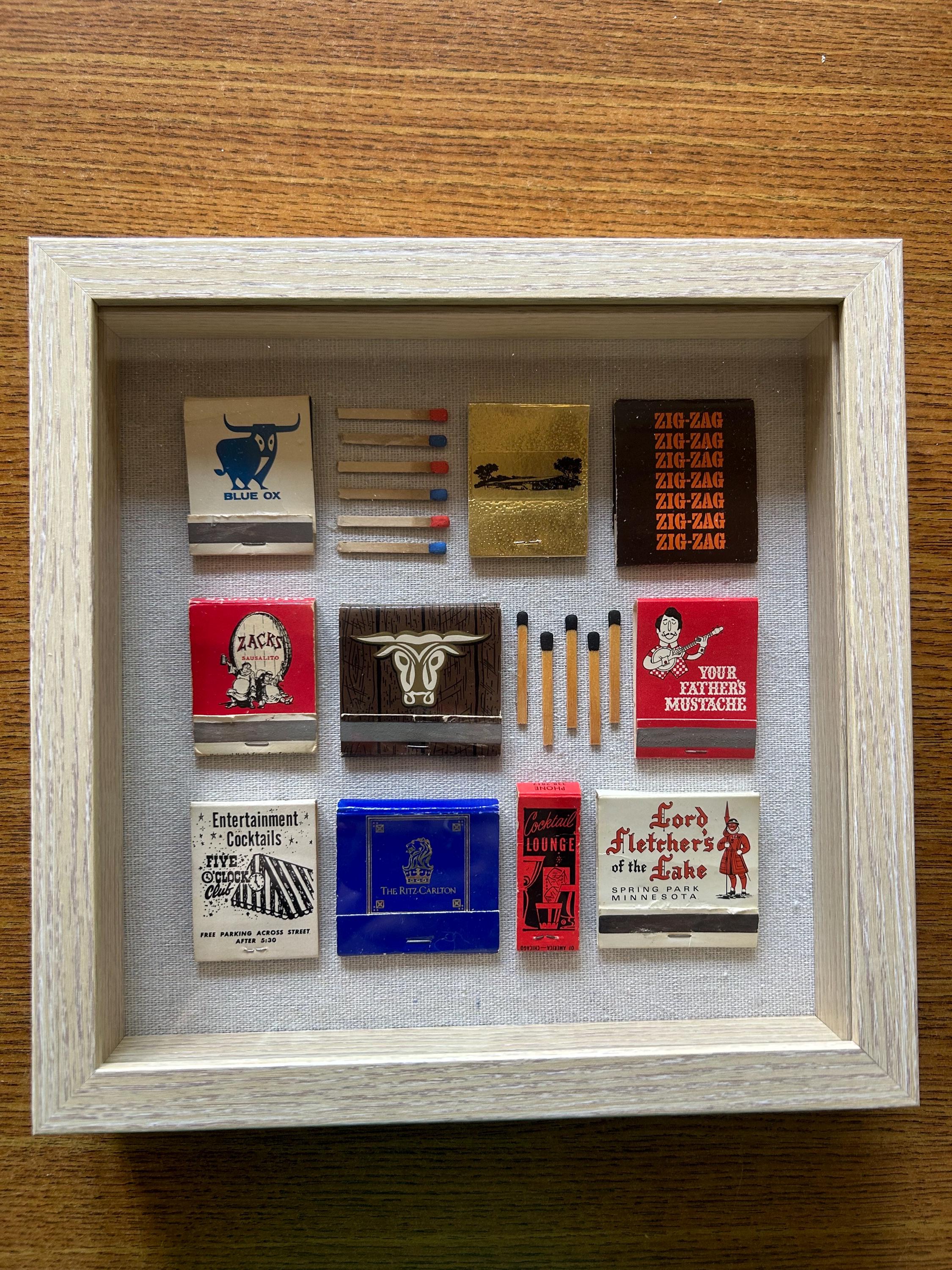 Custom Vintage Framed Matchbook Art - Etsy
