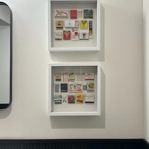 Custom Vintage Framed Matchbook Art - Etsy