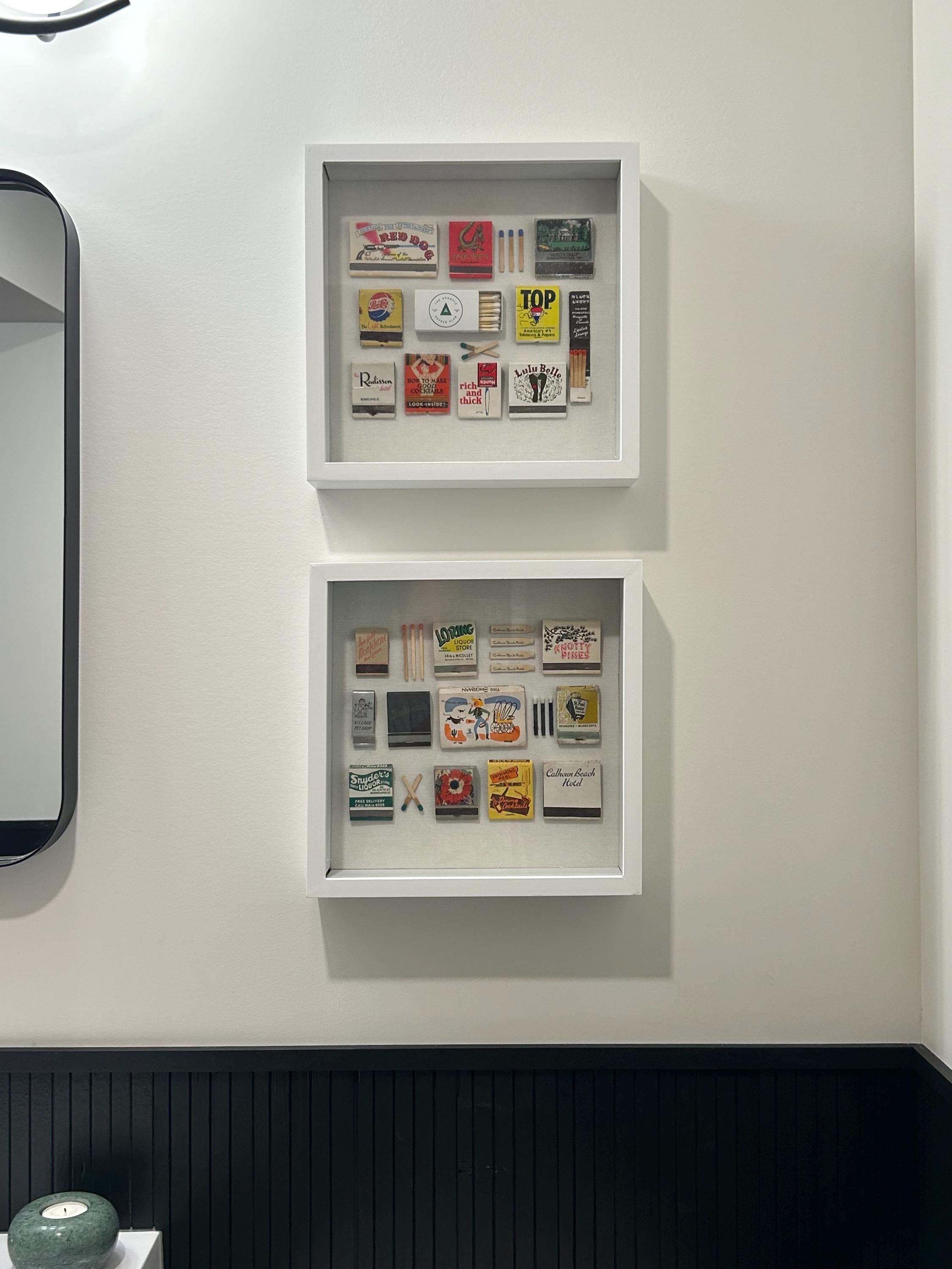 Custom Vintage Framed Matchbook Art - Etsy