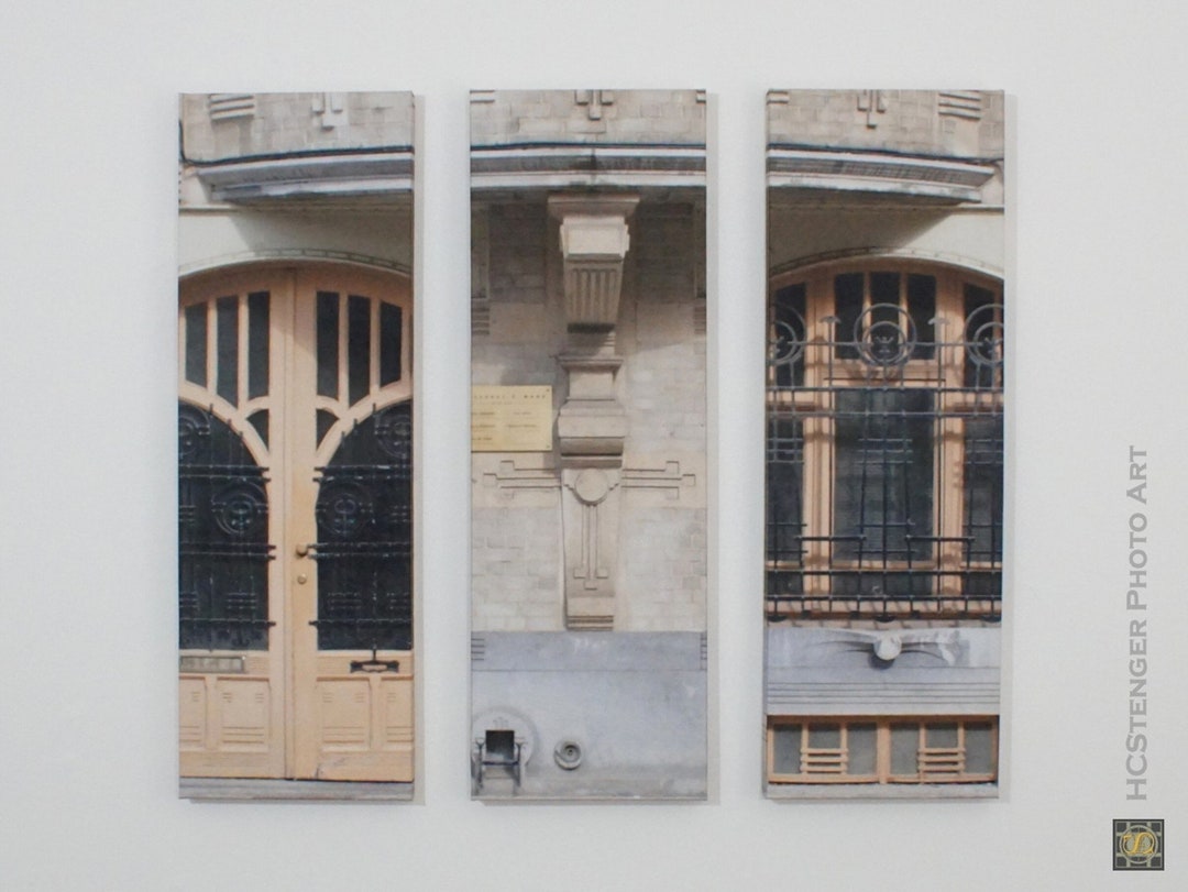 Stately Composition Triptych - Original Architectural Photo Canvas - Etsy
